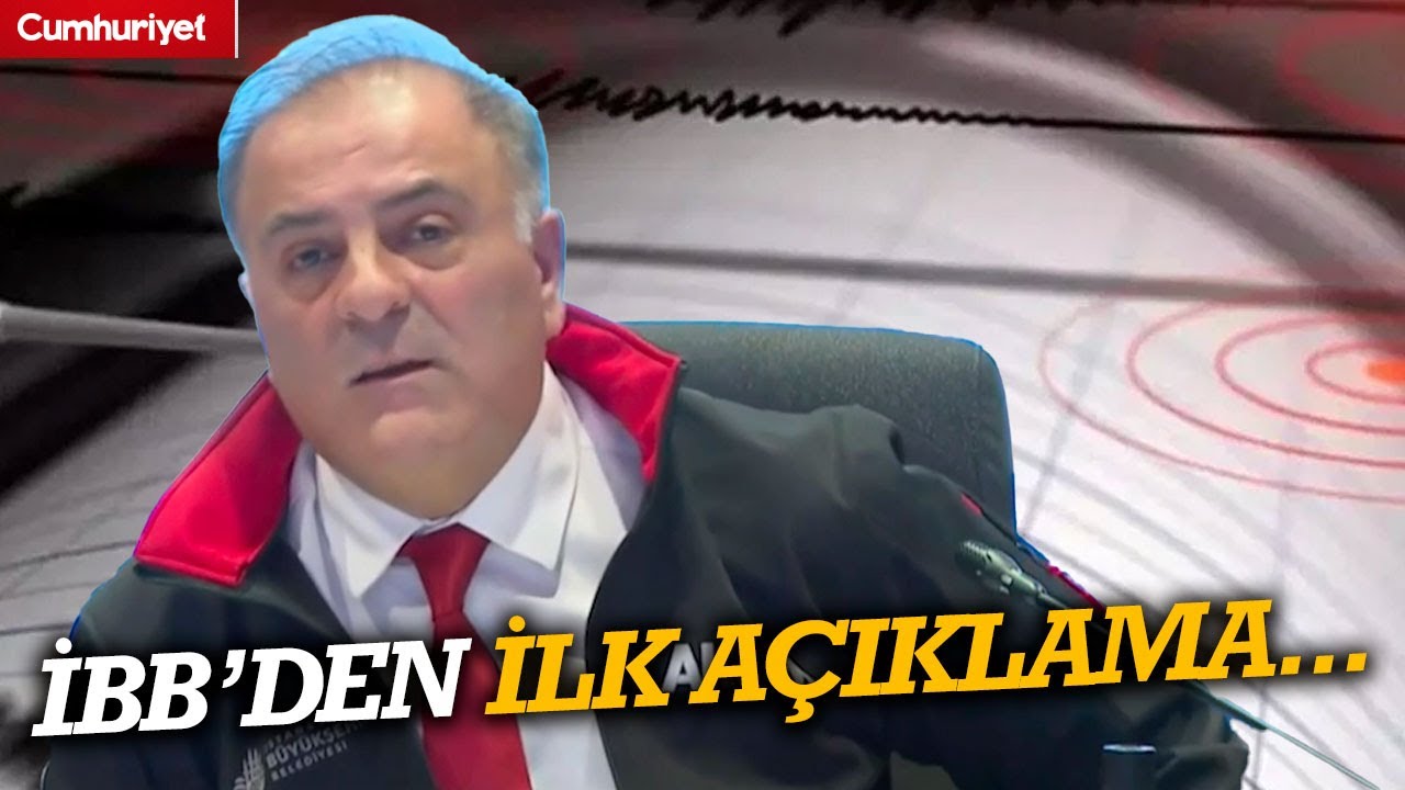 #SONDAKİKA İstanbul'da 6.2 büyüklüğünde deprem! İBB Başkanvekil Nuri ...