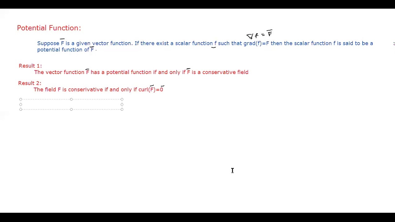 Vector Calculus Lecture-15: Potential Function & Conservative Fields ...