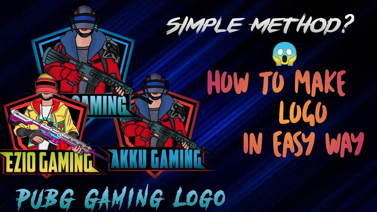 How To Make Gaming Logo PUBG | Gaming Logo Pack | EZIO Gaming | - YouTube