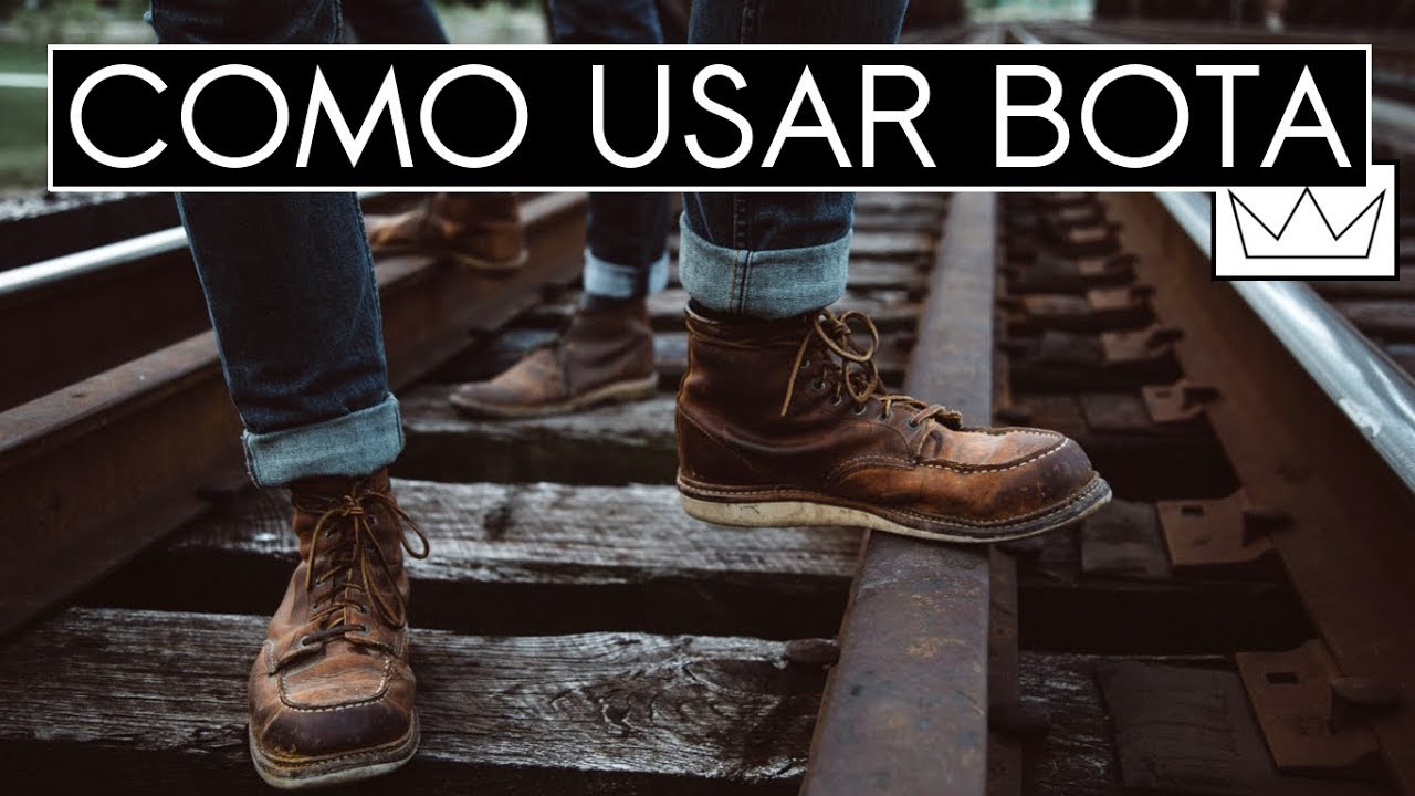 BOTA MASCULINA: 6 maneiras estilosas de usar - YouTube