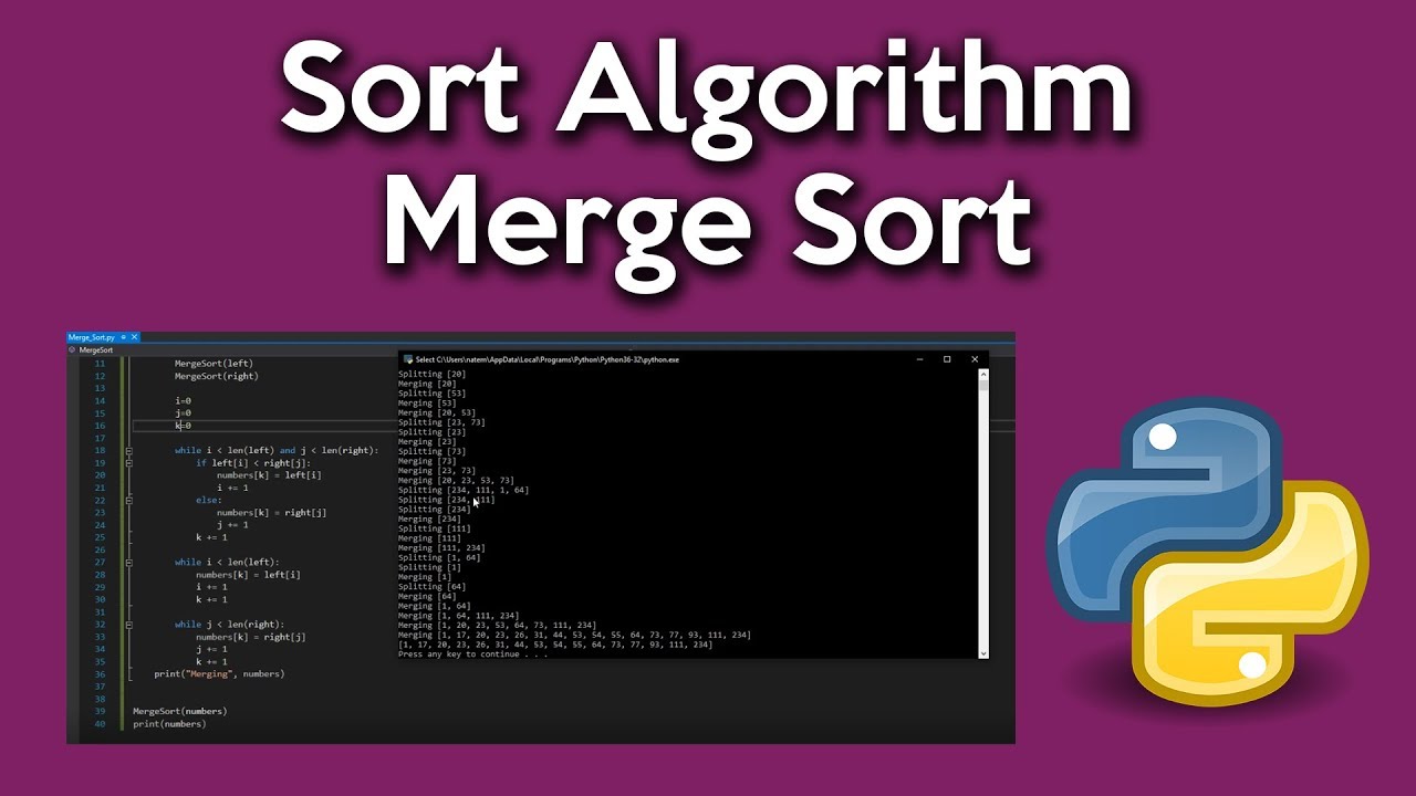 Python Sort Algorithms Merge Sort YouTube python-sort-algorithms-merge-sort-youtube
