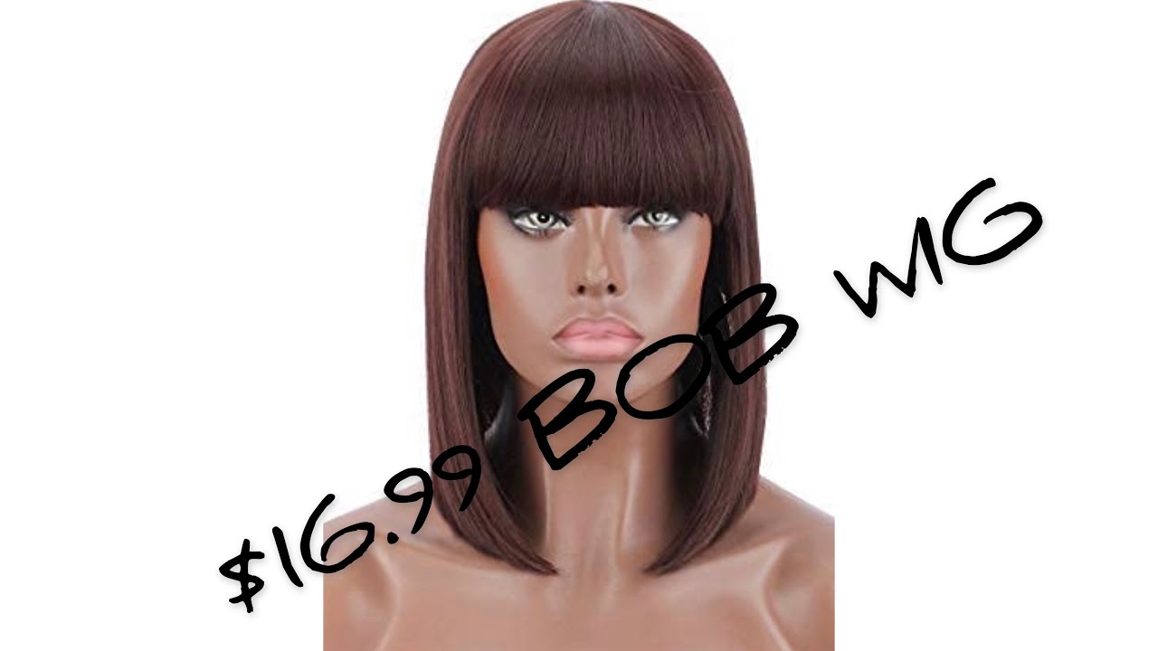 TRYING A VERY INEXPENSIVE BOB WIG | AMAZON | VLOGTOBER DAY 24 - YouTube