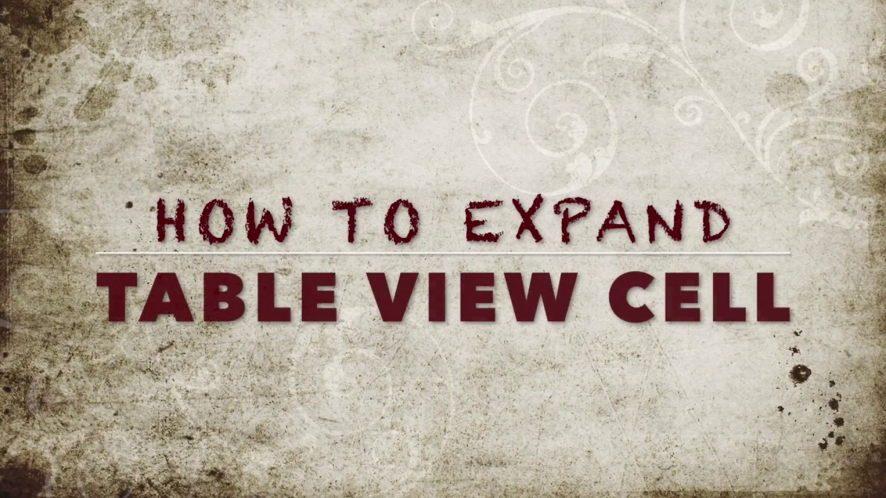 How to expand UITableView cell in swift 4.2 with xCode 10.0 - YouTube