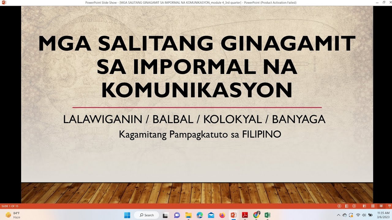 Halimbawa Ng Mga Salitang Ginagamit Sa Impormal Na Komunikasyon ... Halimbawa Ng Mga Salitang Ginagamit Sa Impormal Na Komunikasyon ...