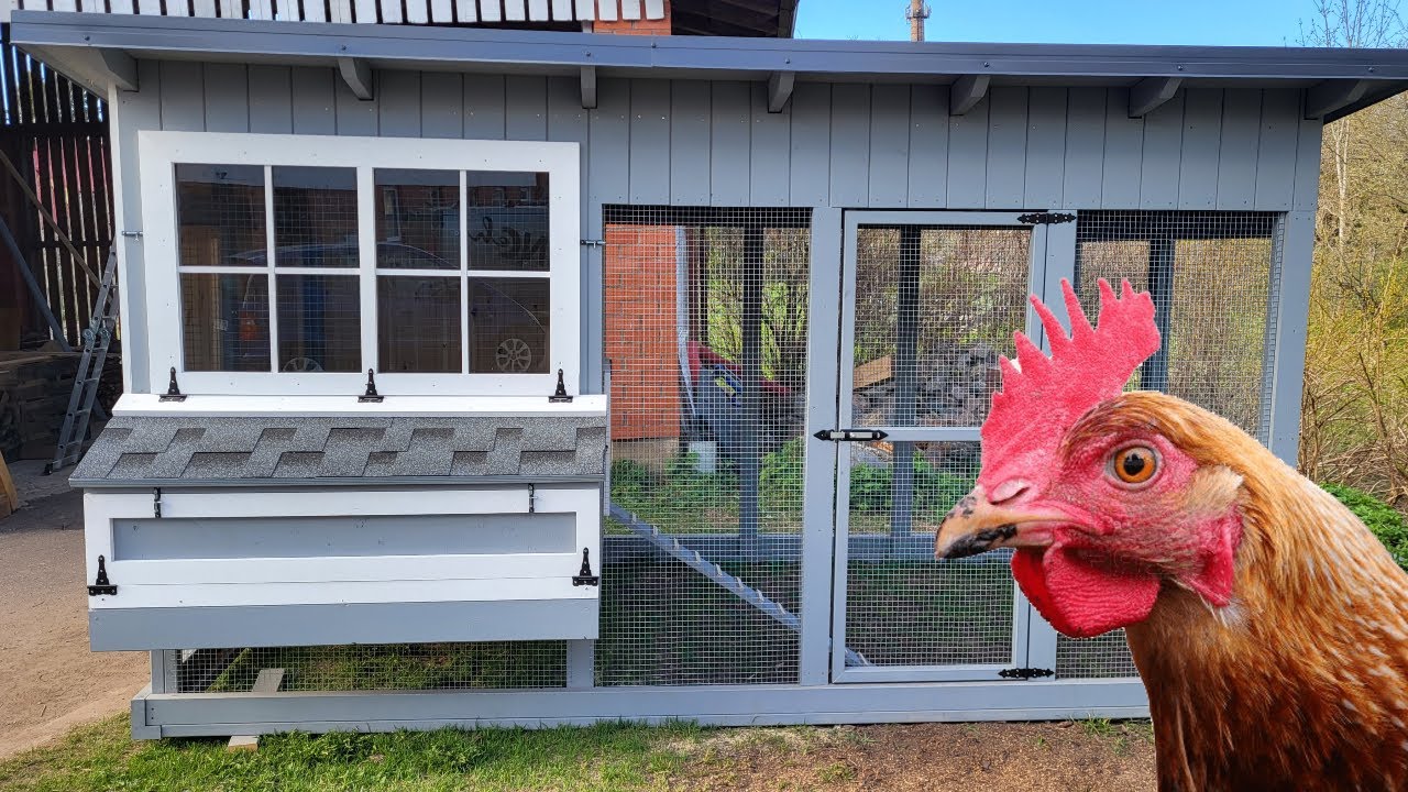 DIY Chicken Coop Build Time-Lapse and Walk-Around video. - YouTube