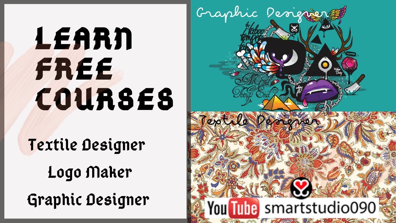 Learn free courses! Like |Graphic Designing|Textile Designing|Logo ...