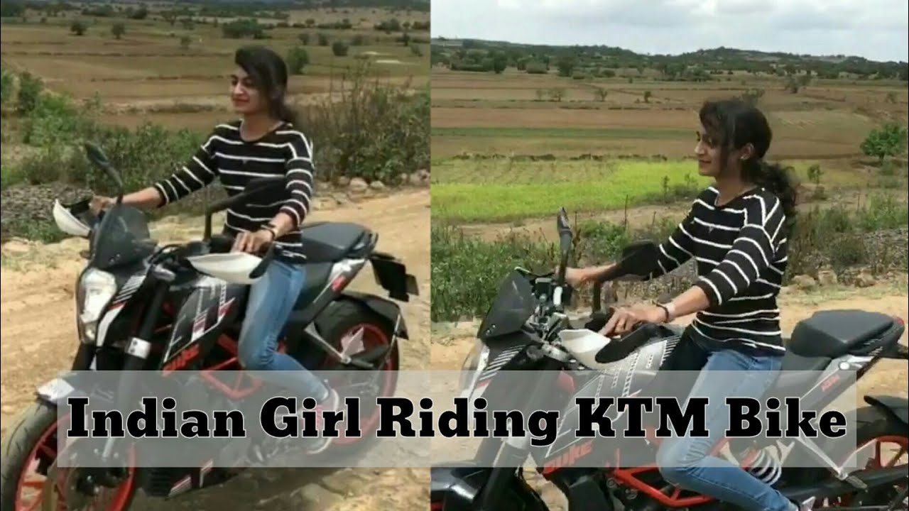 Indian Girl Riding KTM Duck bike | iampriyya KTM Duck Riding Video ...