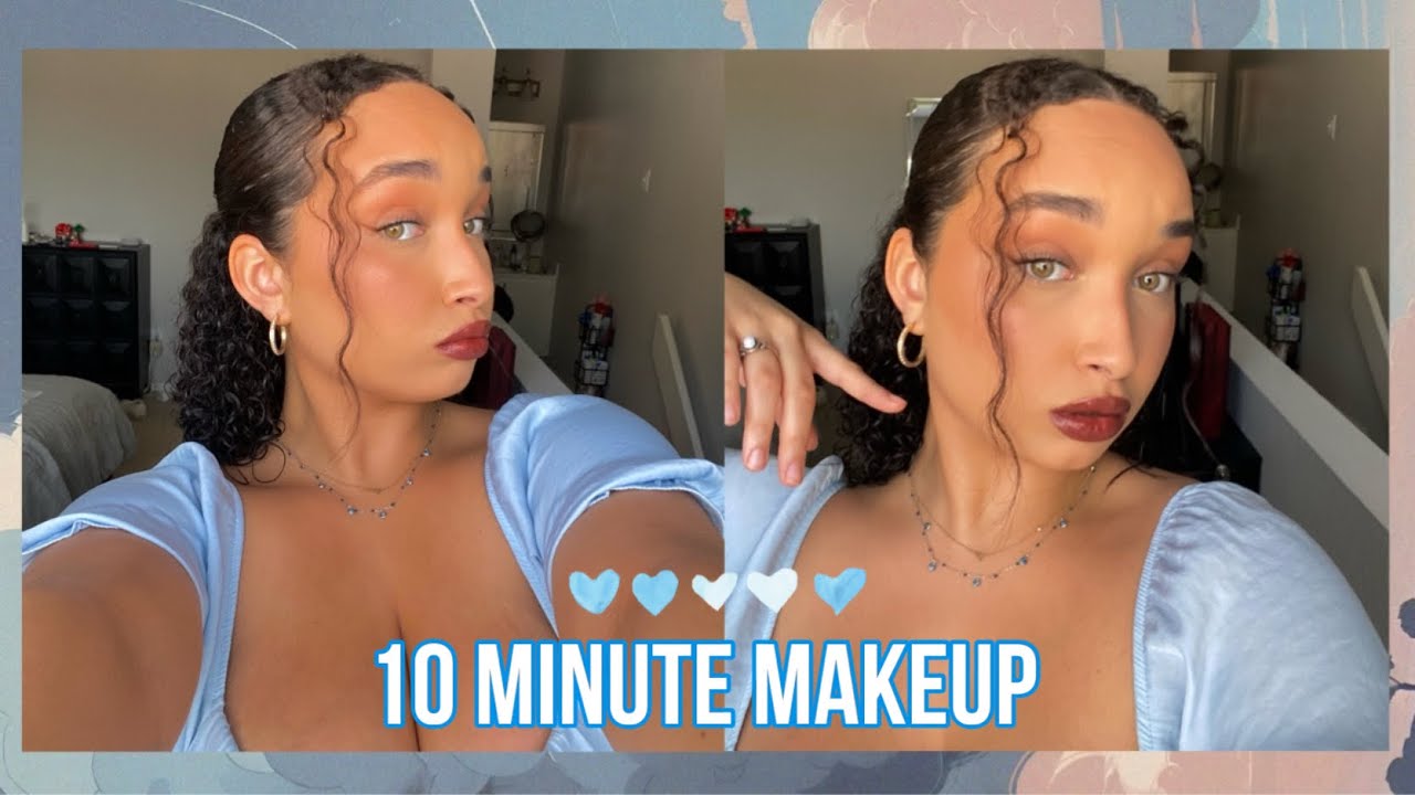 10 minute everyday makeup tutorial + tips | beginner friendly🤍 - YouTube