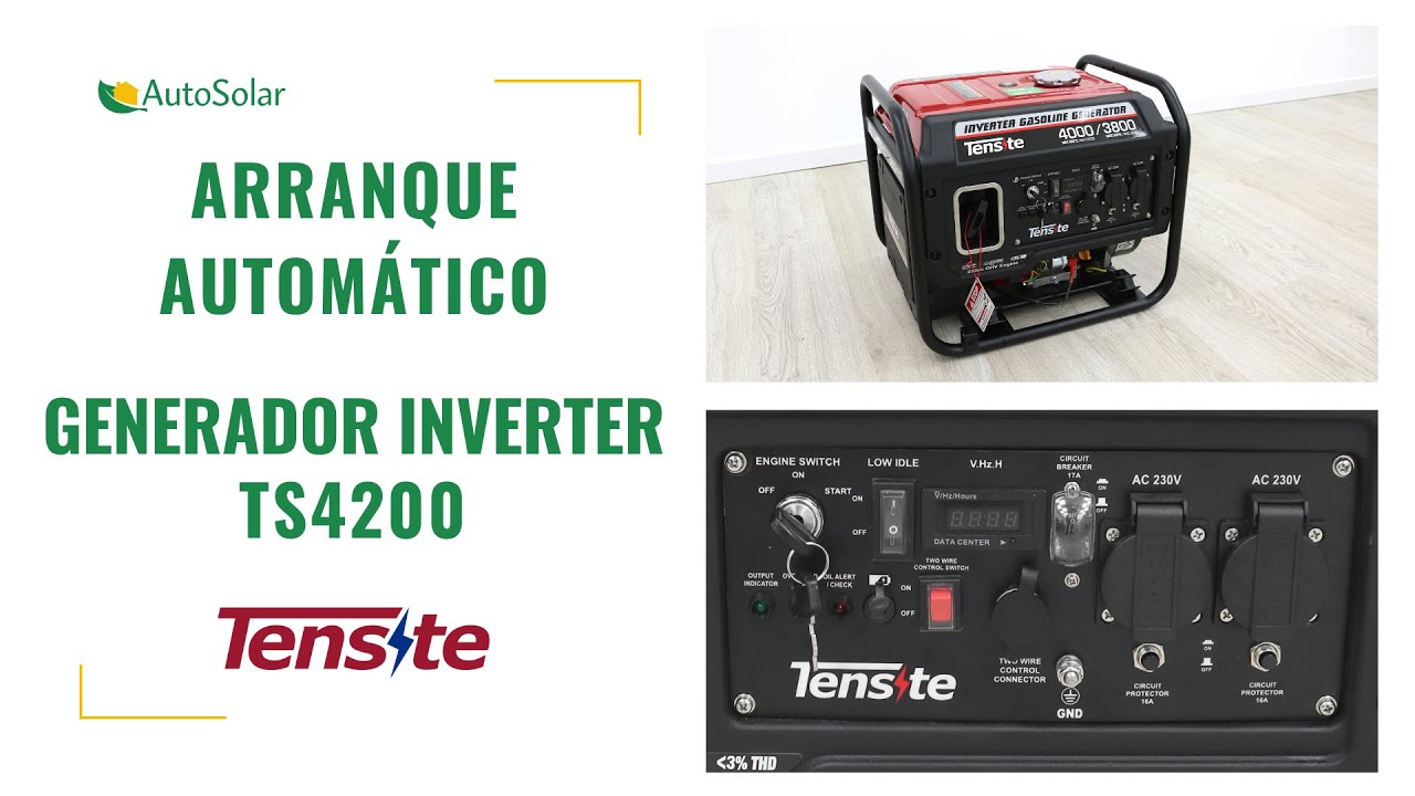 Arranque Automático - Generador Tensite SC4200 | AutoSolar - YouTube