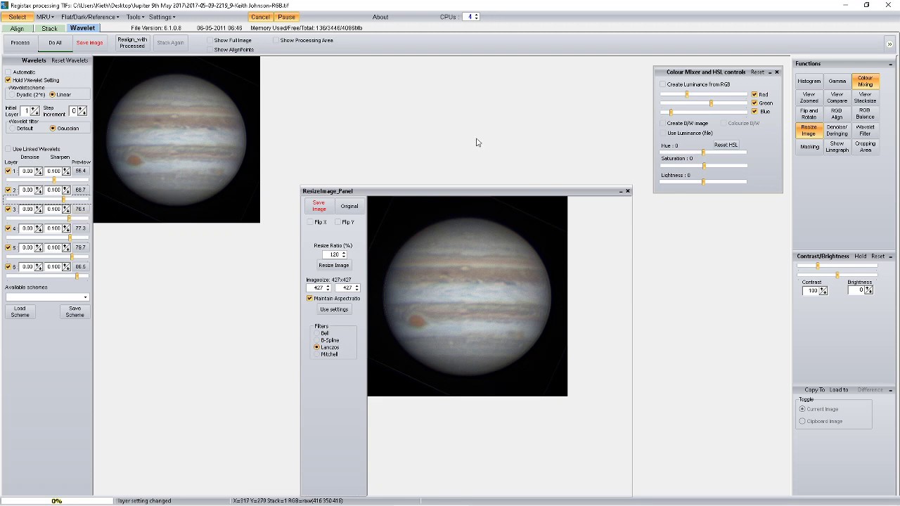 Winjupos & Registax Jupiter Processing Tutorial - YouTube