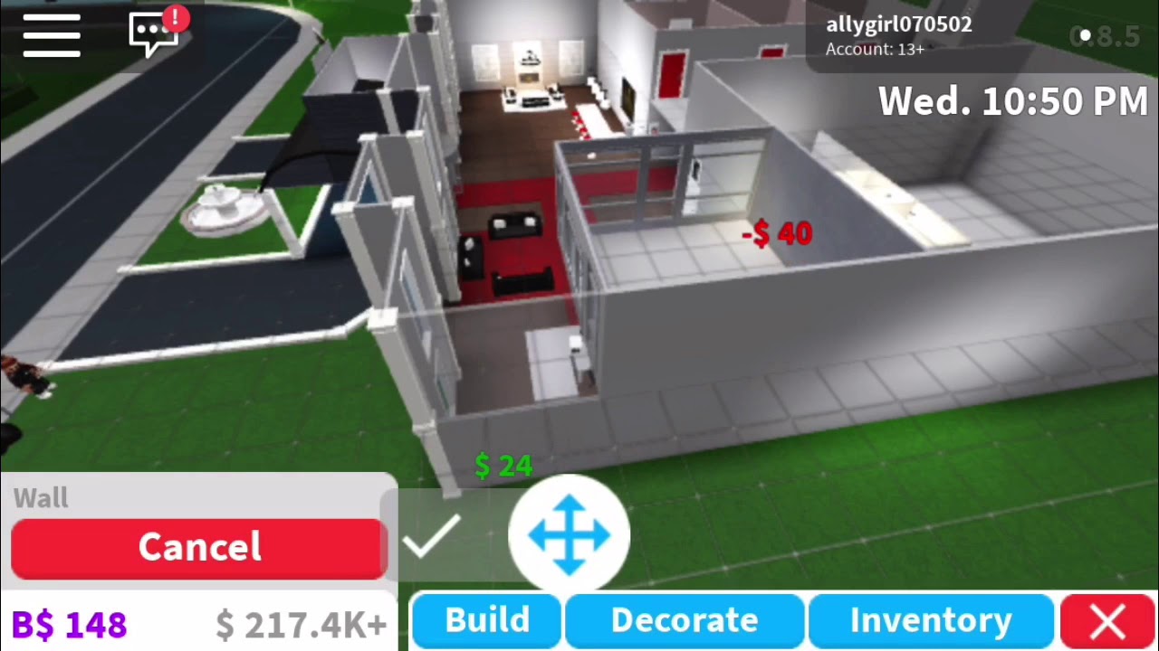 Bloxburg Hotel Speed build/Part 3 - YouTube