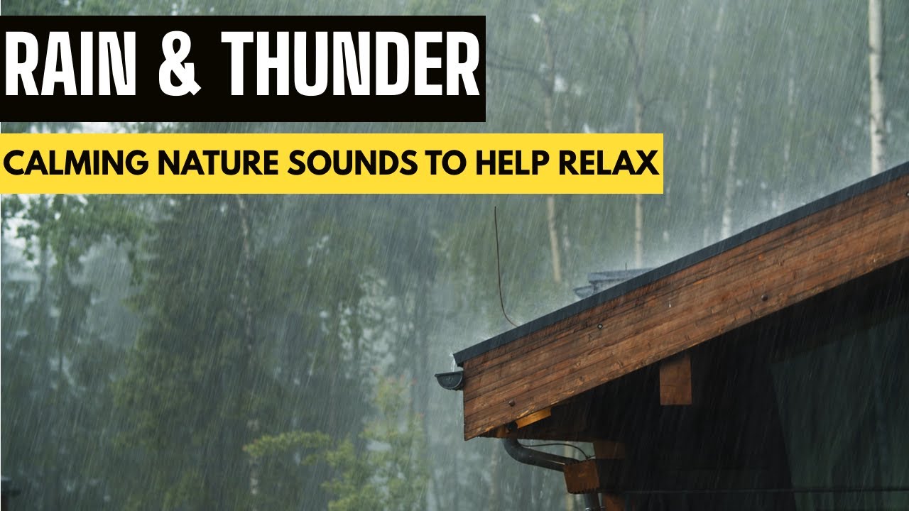 Rain & Thunder Noises to Help with Sleep, Relaxation and Reduce Stress ...