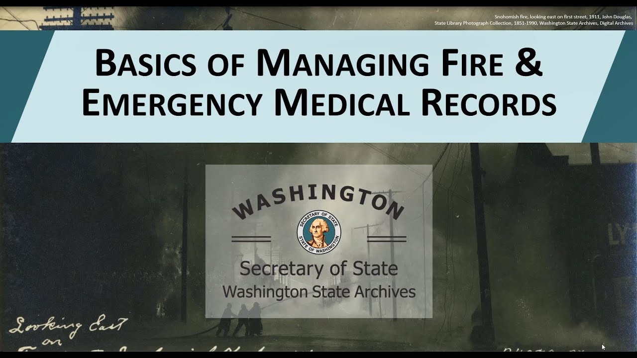 Basics of Managing Fire & Emergency Medical Records - YouTube