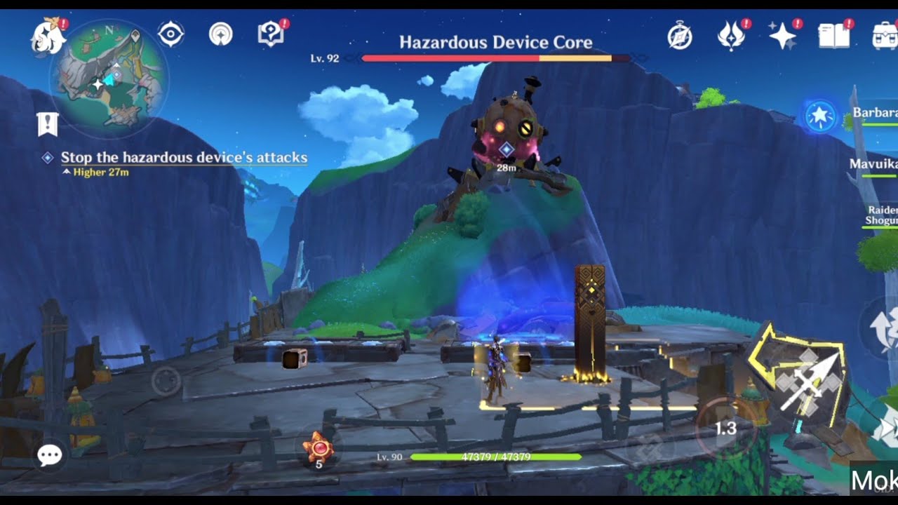 GENSHIN IMPACT 6.0 - WORLD QUESTS: FRIENDS OF MOLEY VALLEY, REMOVE THE ENERGY CORE - YouTube