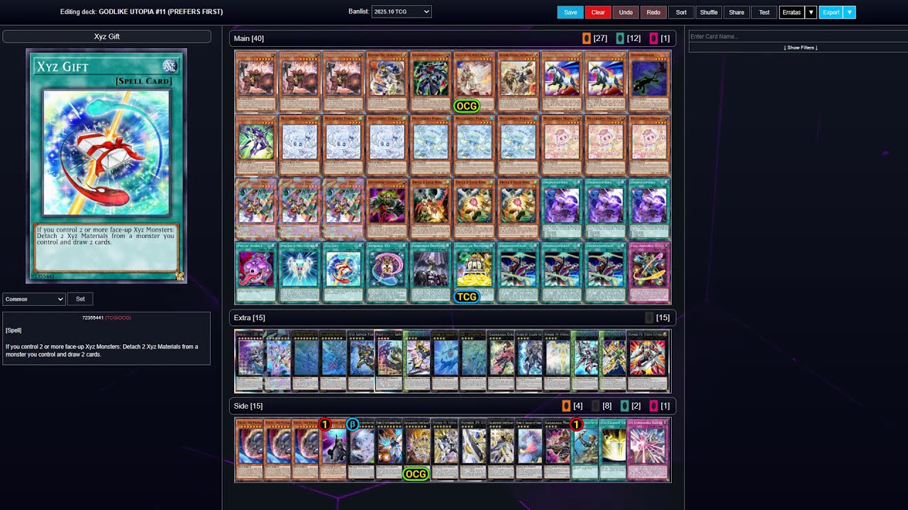 GODLIKE Onomat [Utopia] — Guaranteed Draw 4+ Using XYZ Gift | Yu-Gi-Oh ...