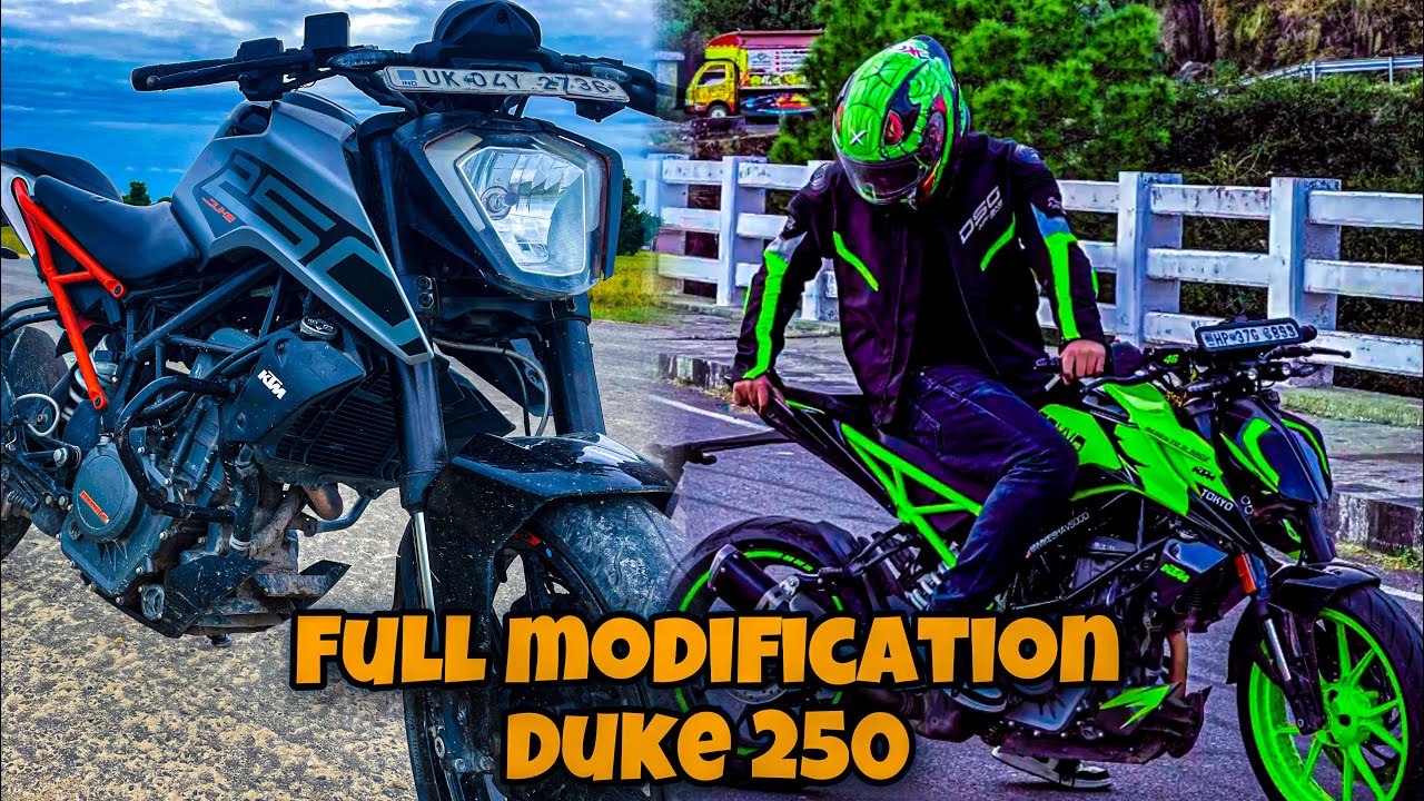Full modification duke 250 neon colour 😱 // Amezing modification bike ️ ...