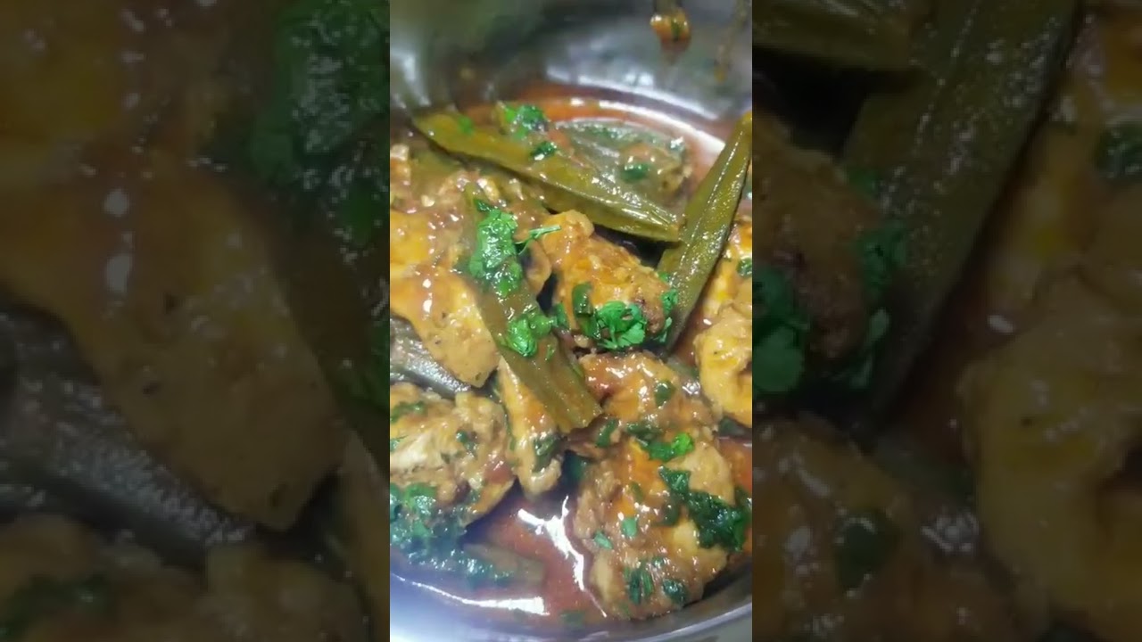 Saluna chicken bamia recipe/chicken okra stew recipe - YouTube