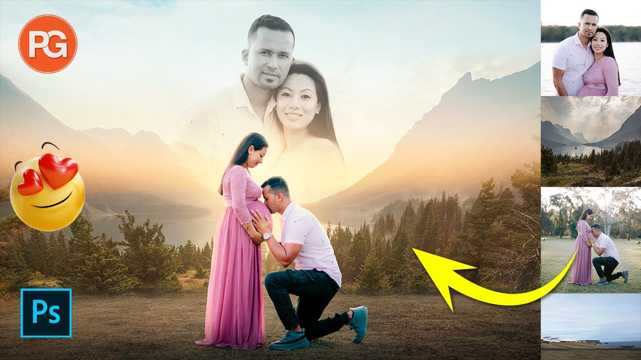 How to edit Maternity Photo in photoshop || Baby shower photo edit ...