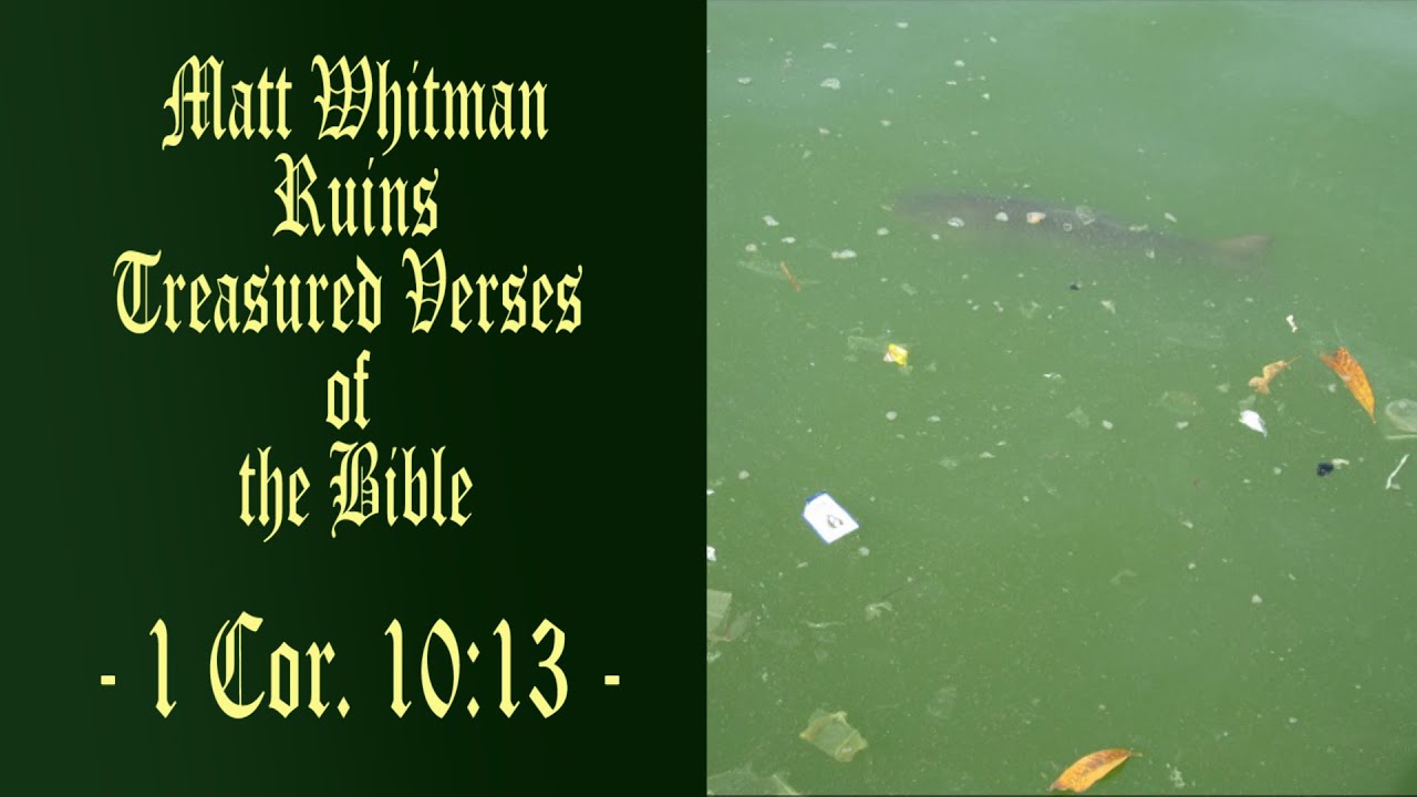 Matt Whitman Ruins Treasured Verses of the Bible (1 Cor. 10:13) | No. 4 ...