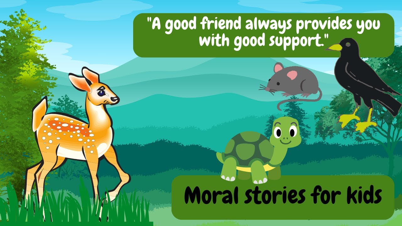 A good friend always provides you with good support | Moral stories for ...