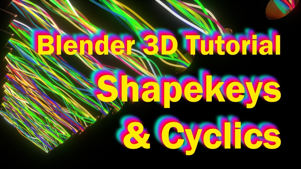 Blender Tutorial - Random Shape Keys and Cyclic Movement - YouTube