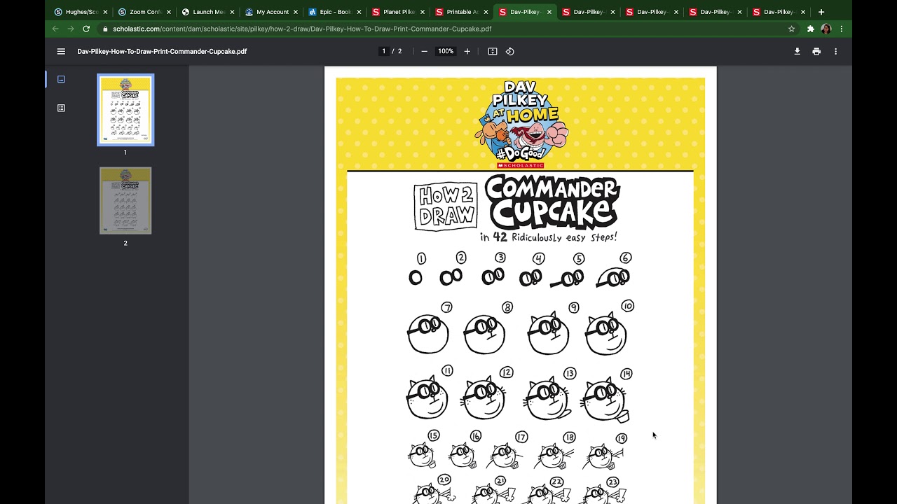 how to draw commander cupcake - YouTube