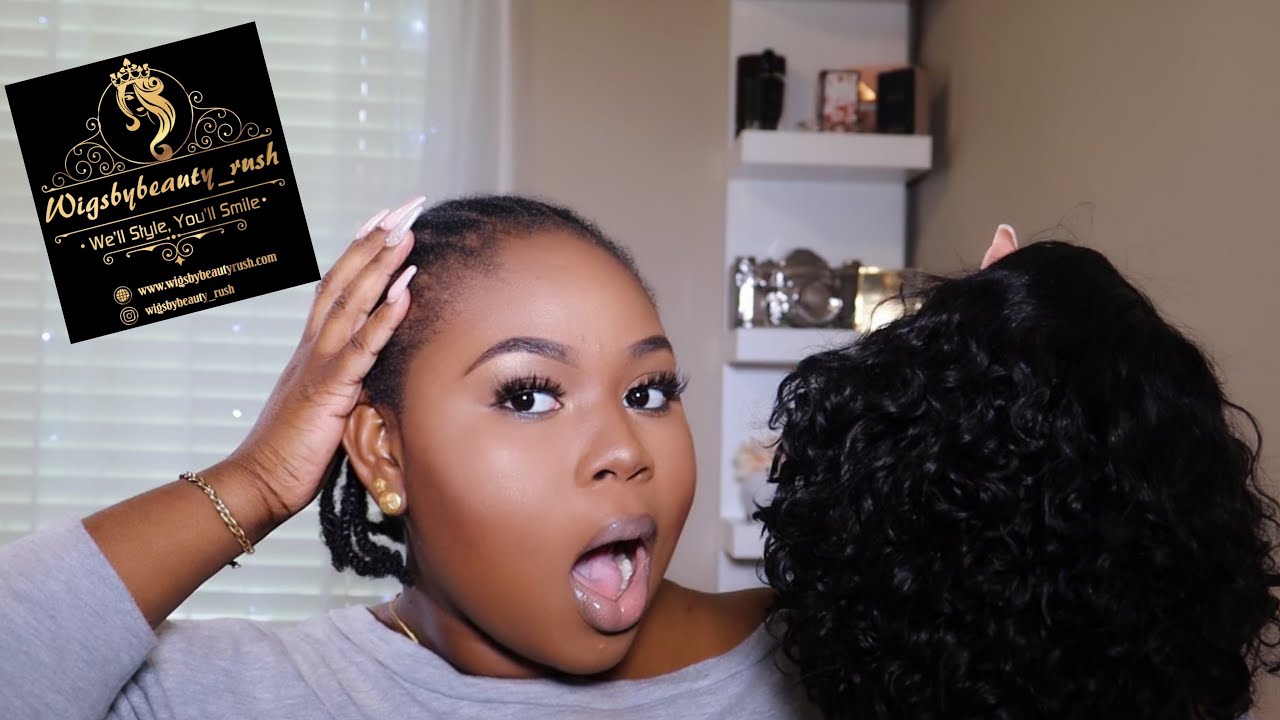 UNBOXING + INSTALLING MY PIXIE CURL WIG FROM BEAUTY RUSH | SUMMER 2020 - YouTube