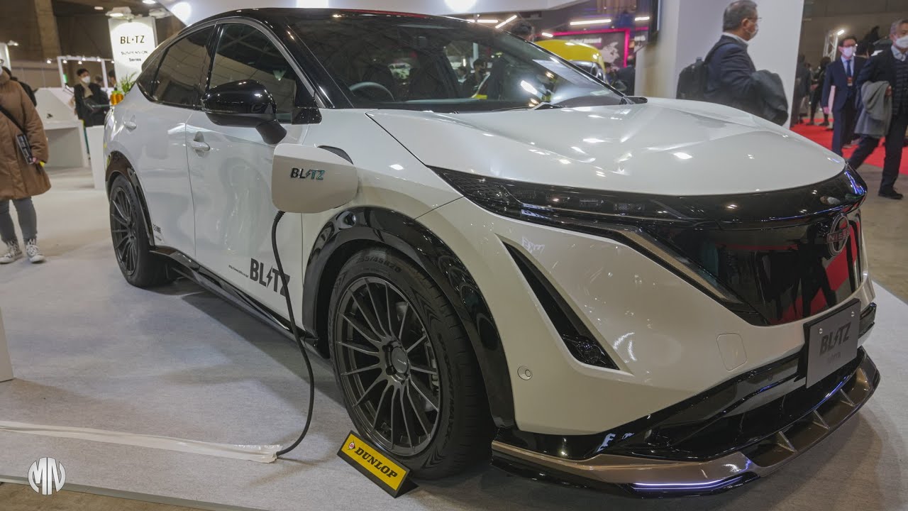 BLITZ NISSAN ARIYA custom ブリッツ 日産アリア カスタム - TAS2023 東京オートサロン2023 - YouTube
