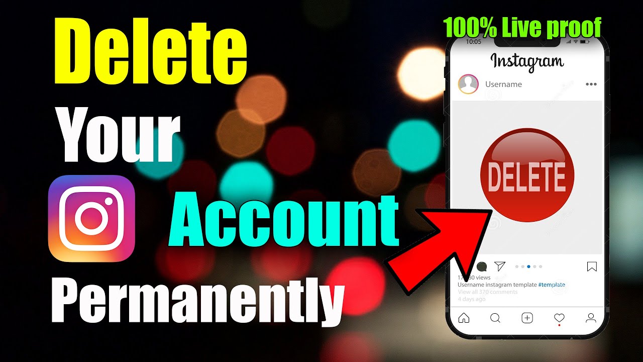 HOW TO DELETE INSTAGRAM ACCOUNT PERMANENTLY|| DEACTIVATE YOUR INSTAGRAM ...