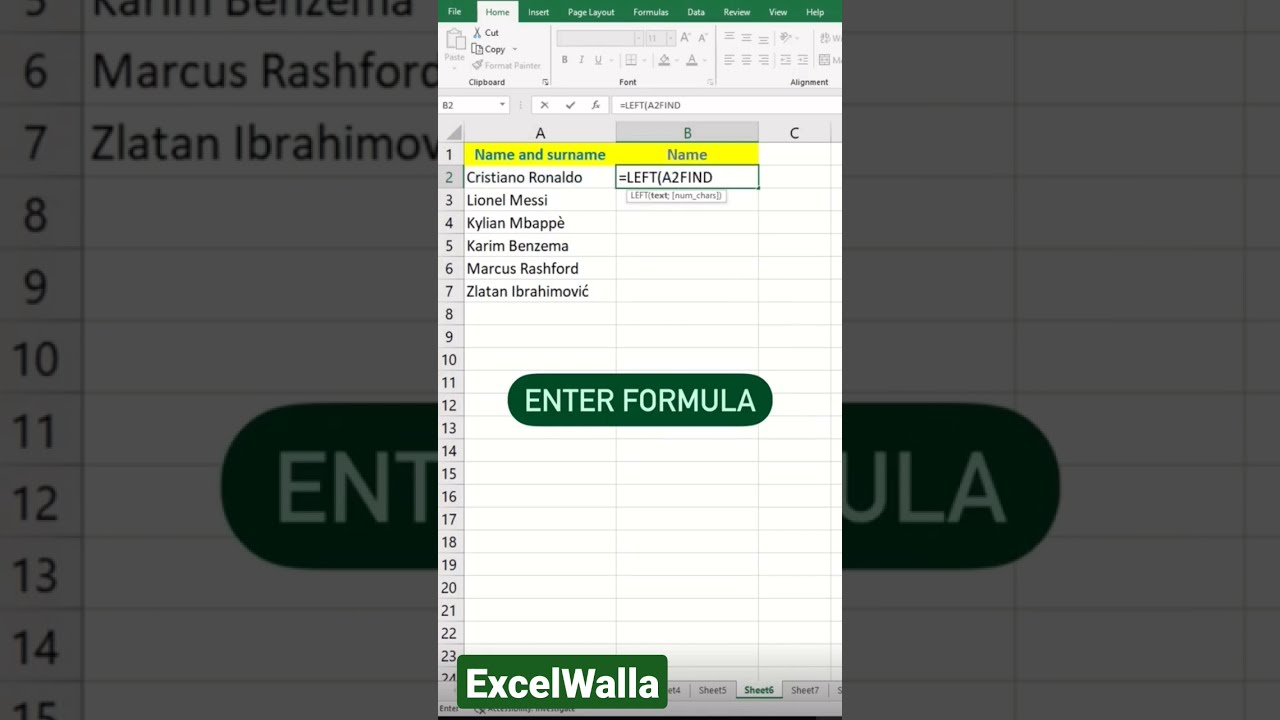 Separate First Name From Full Name excel excelhacks YouTube Separate First Name From Full Name excel excelhacks YouTube