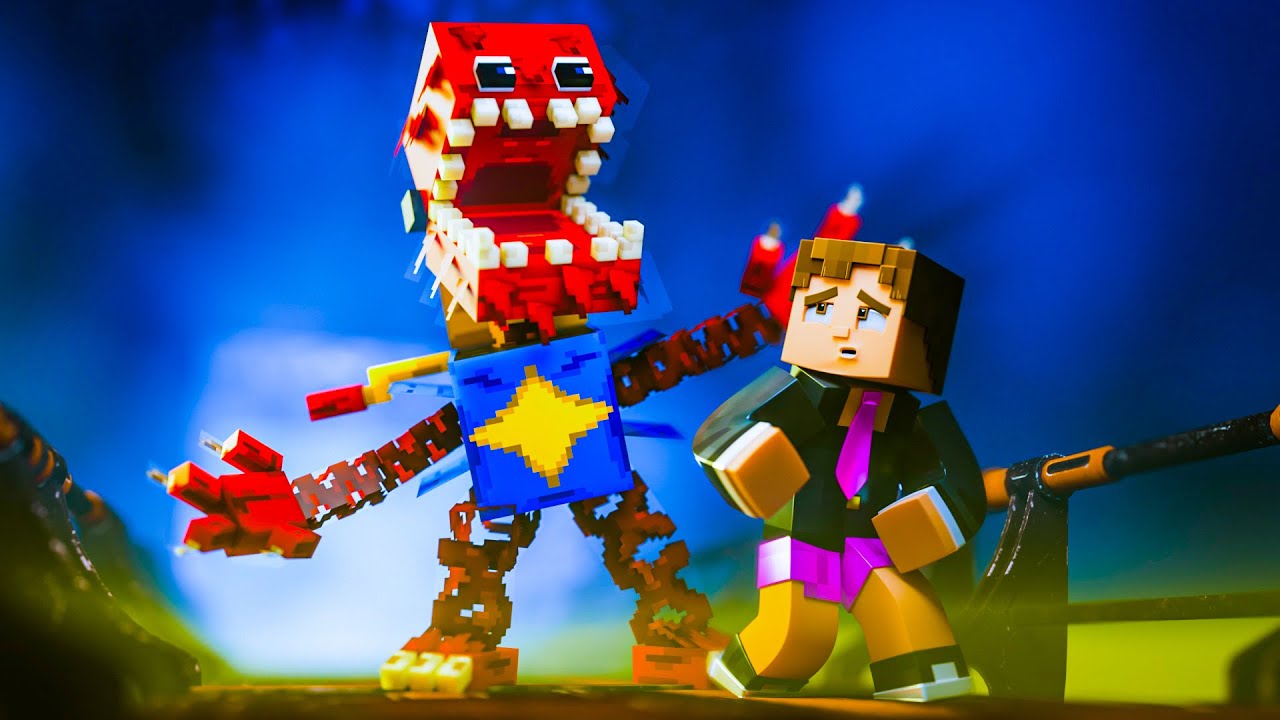 BOXY BOO INVADIU MINHA CASA NO MINECRAFT NO MINECRAFT !! ( POOPY ...