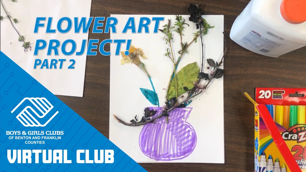 Flower Art Project For Kids: Part 2 - YouTube