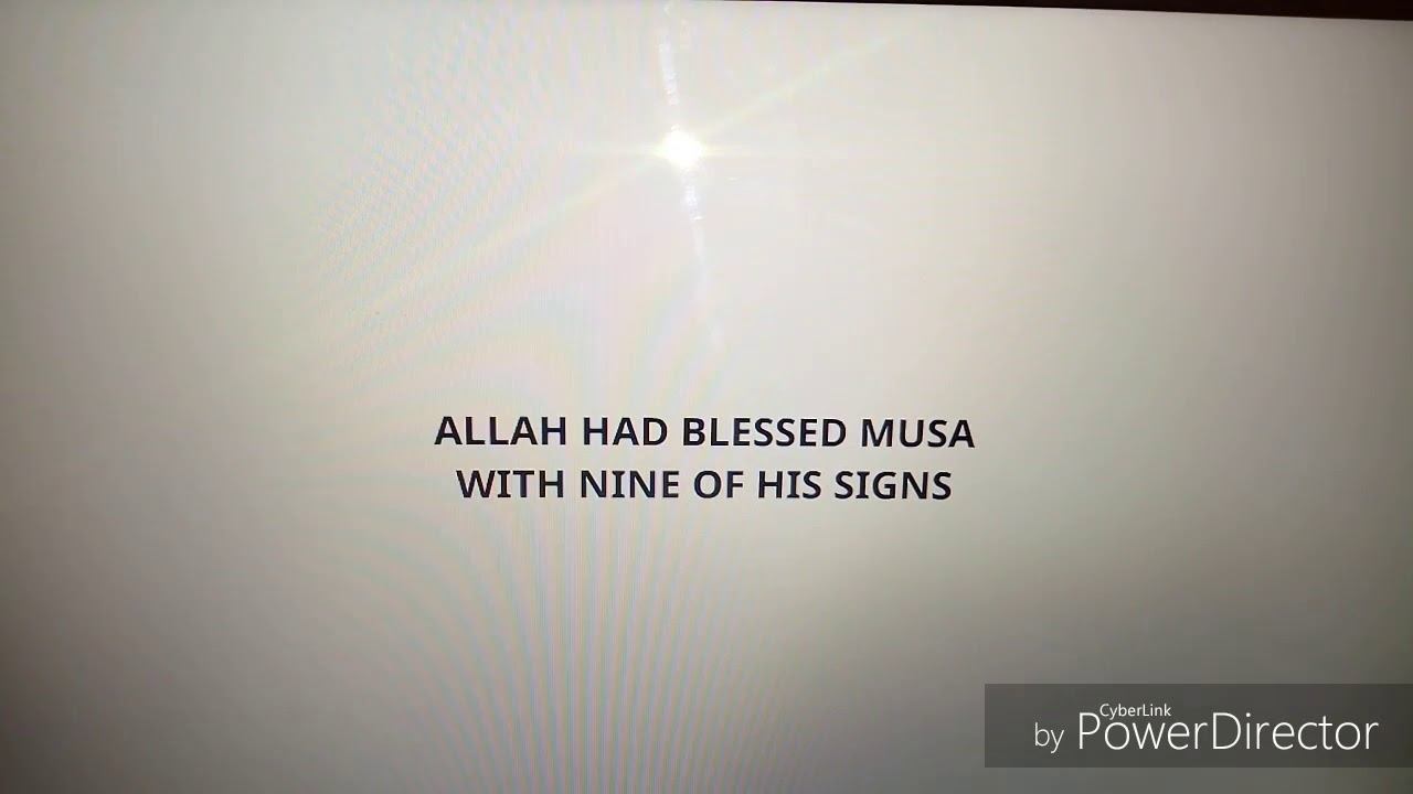 Allah had blessed musa(a.s) with nine of his signs - YouTube