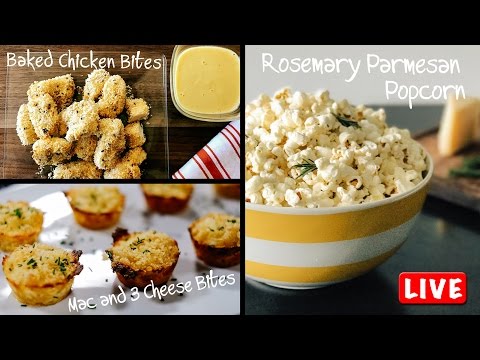 Baked Chicken Bites, Moscow Mules and Popcorn! - Live