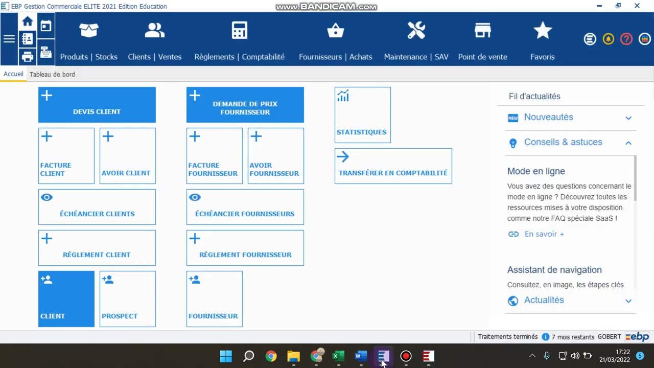 SAISIE ECRITURE COMPTABLE EBP COMPTABILITE - YouTube