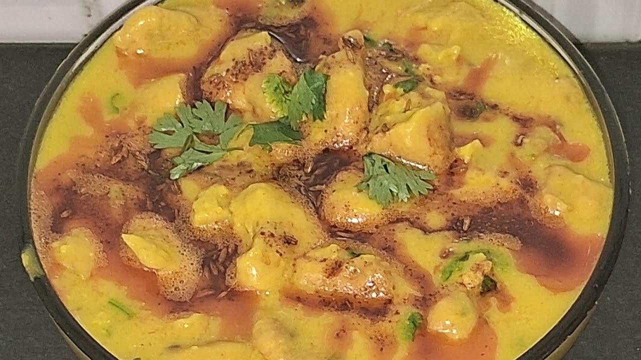 how to make rajasthani Pakora kadi gar par Asani pakora kadi kase ...