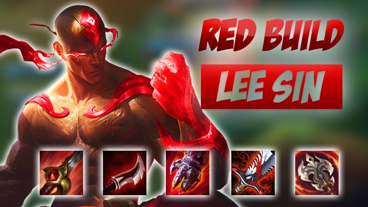 Red Lee Sin Build | Red Lee Sin Skin | Lee Sin Build Challenge | League ...