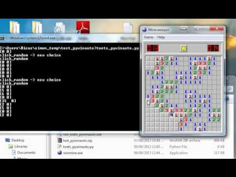Minesweeper Automation with Python and Pywinauto - YouTube
