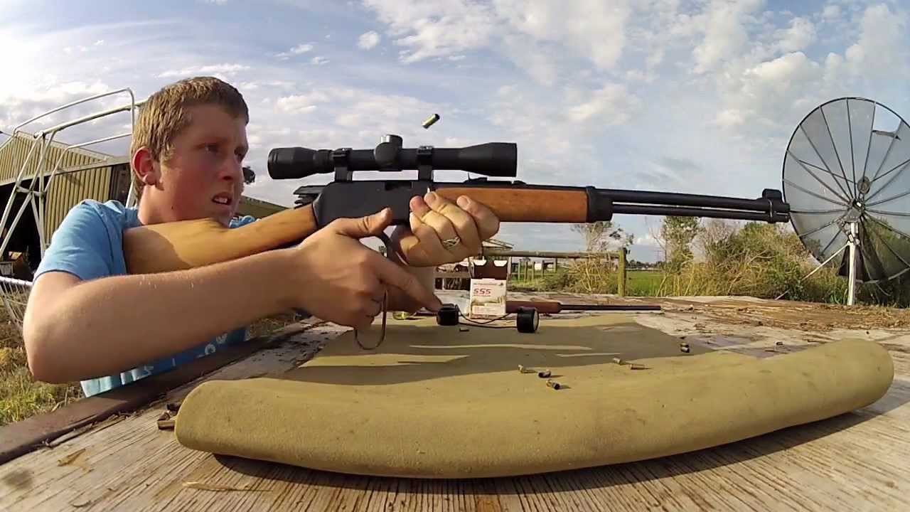 Erma Werke .22LR lever action rifle - YouTube