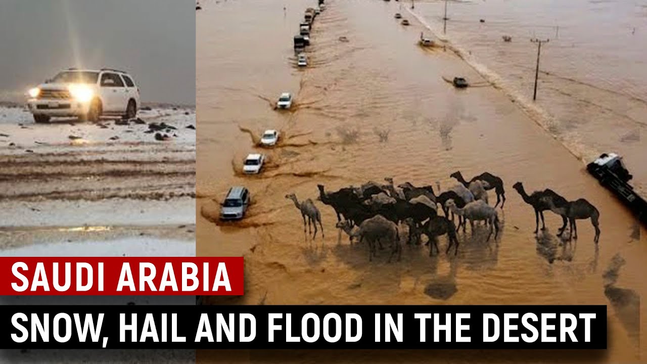 "RAIN BOMB", Hail & Snow. Floods in Saudi Arabia, Jordan & France - YouTube