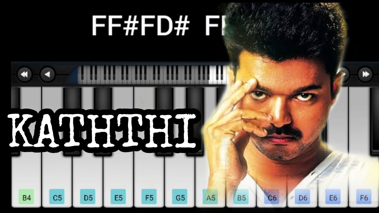 Kaththi BGM - Sword of Destiny | Vijay | Anirudh | Piano Notes ...