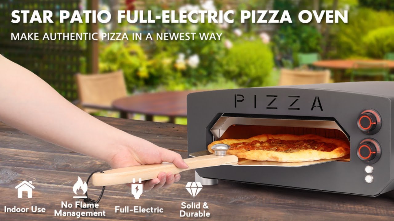 STAR PATIO Electric Pizza Oven | Outdoor Pizza Oven with Pizza Peel ...
