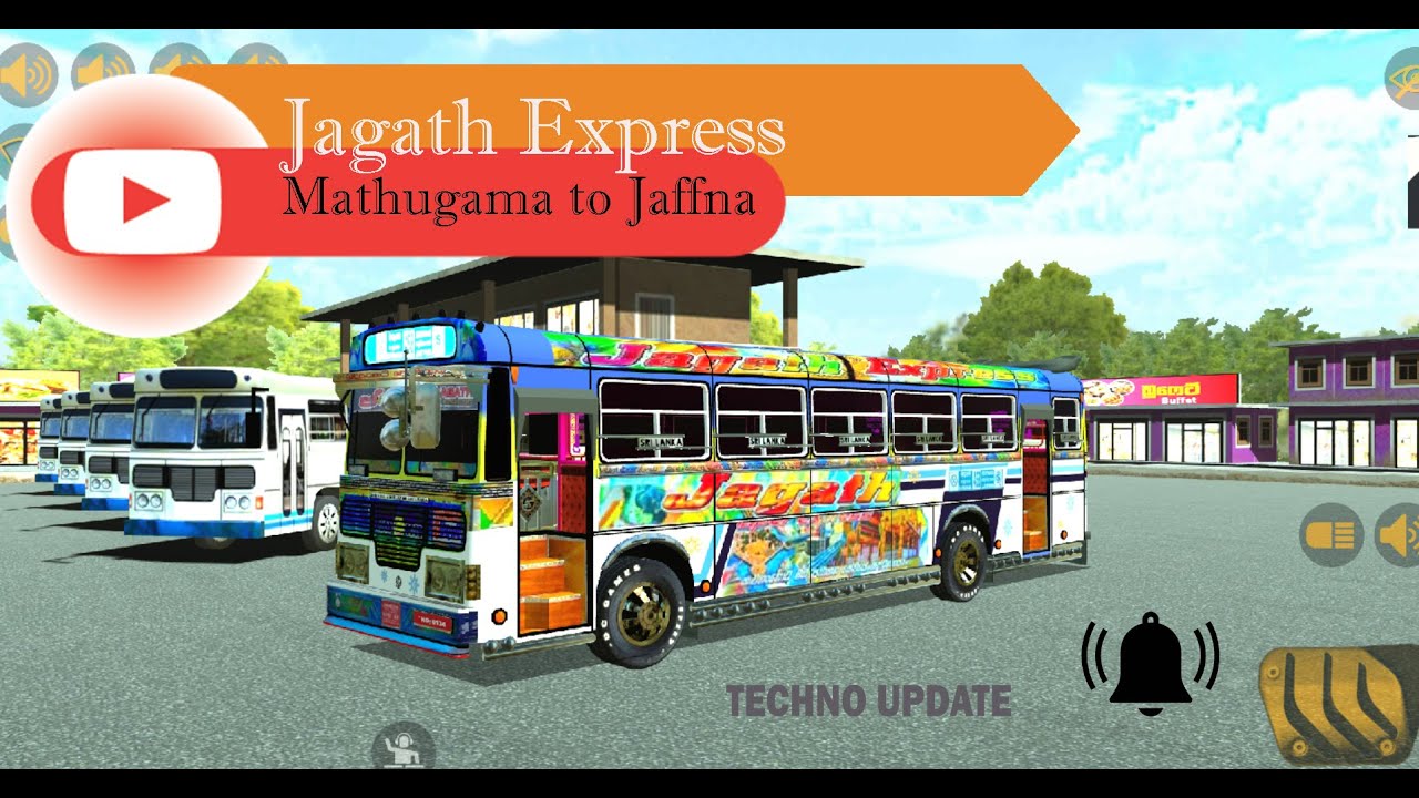 Jagath Express | Srilanka Driving Simulator Madugama to Jaffna # ...