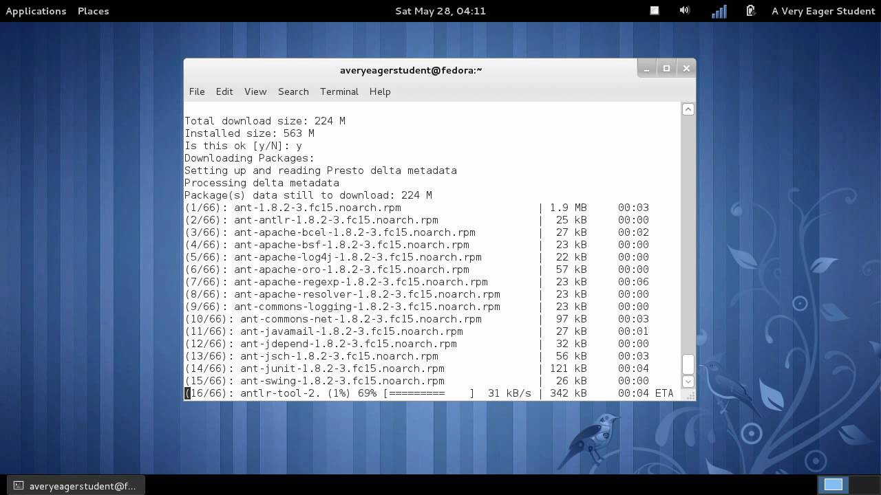 Install eclipse in fedora - YouTube