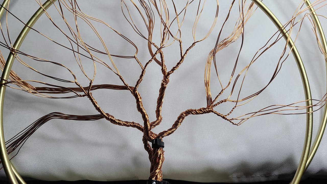 Twisting the branches for this double hoop tree of life 💖. - YouTube