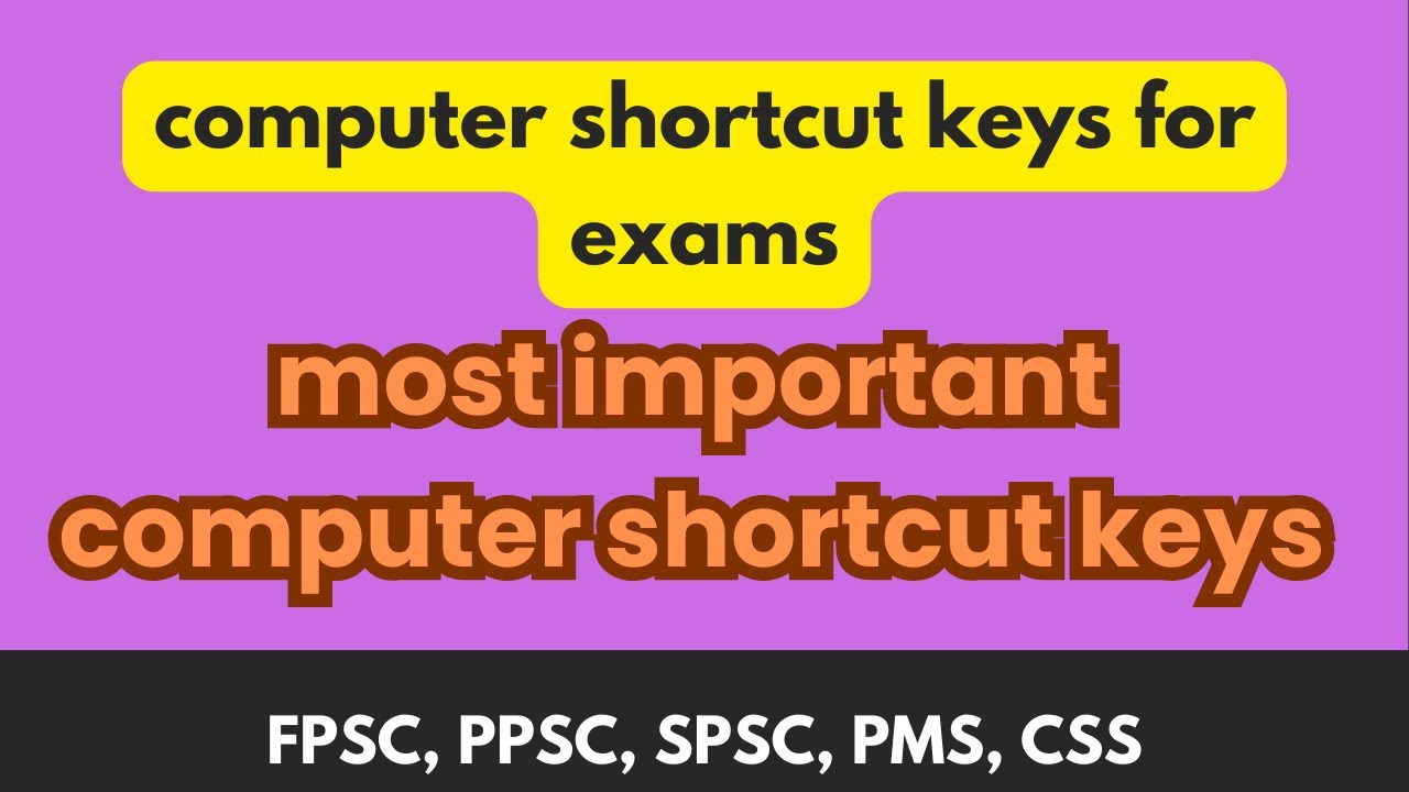 Important Comp short cuts | Ctrl + | Short cuts | Computer shortcut ...