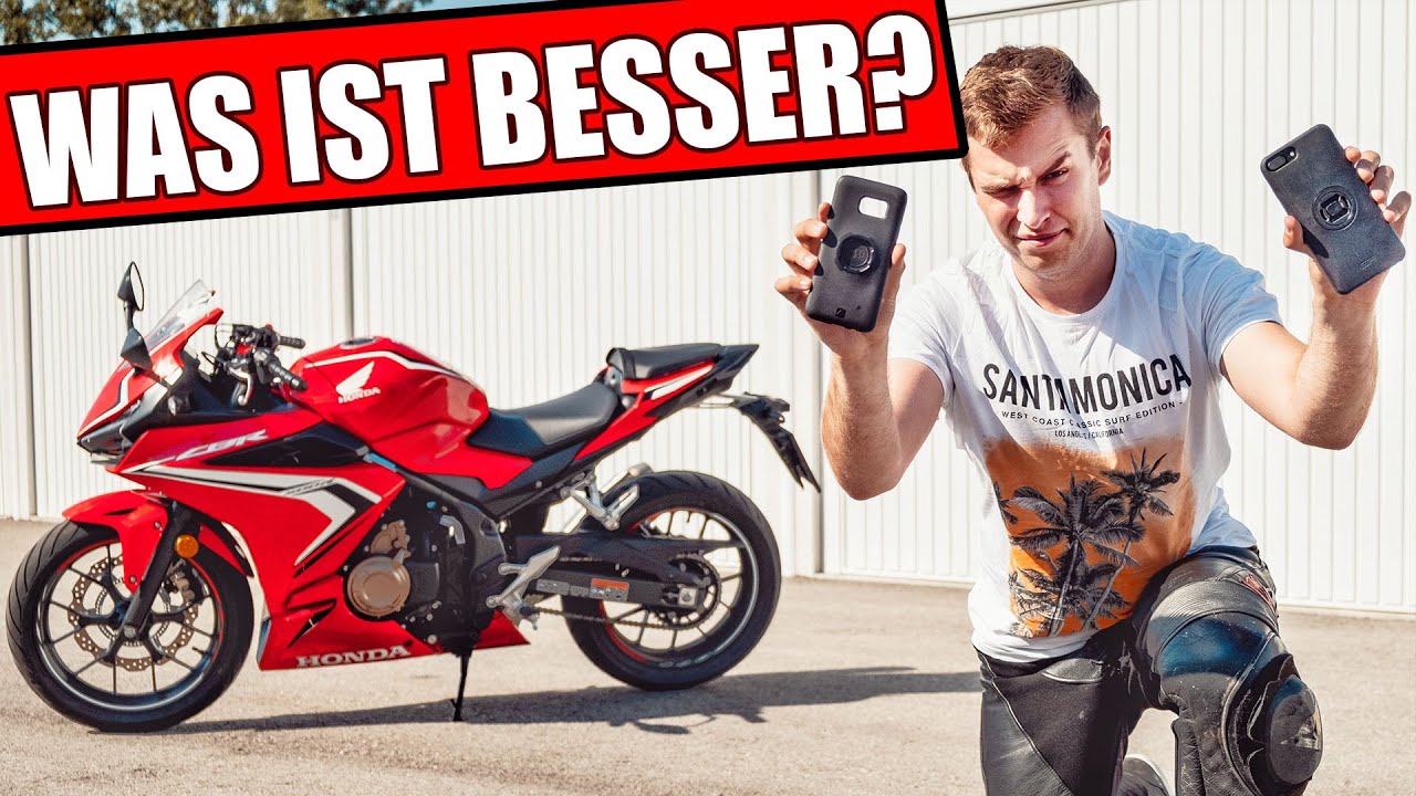 VERGLEICH DER BESTEN MOTORRAD HANDYHALTERUNG - YouTube