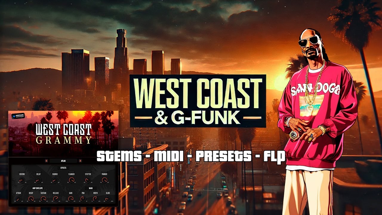 West Coast G Funk Loop Kit | Sample Pack (FLP + WAV + MIDI + PRESETS ...
