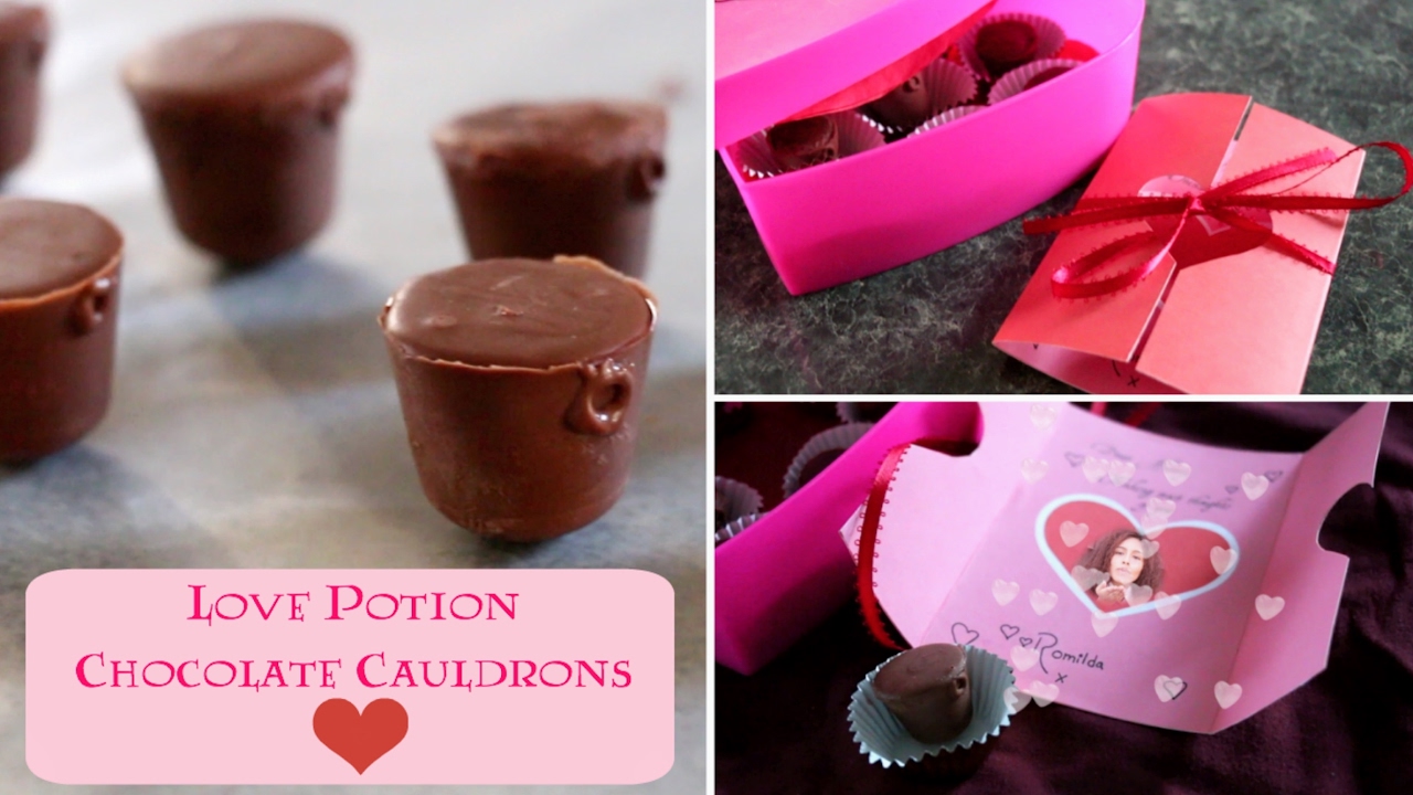 DIY Love Potion Chocolate Cauldrons! - YouTube