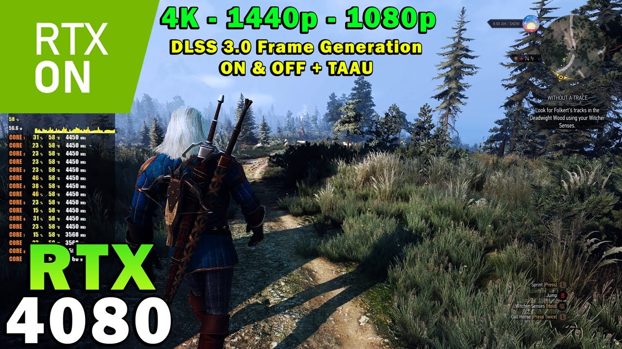 The Witcher 3 NextGen Ray Tracing | RTX 4080 | 5800X3D | 4K 1440p 1080p ...